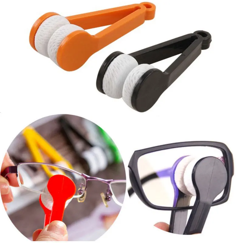 Two side Glasses Brush Microfiber Spectacles Cleaner Glasses Cleaning ...