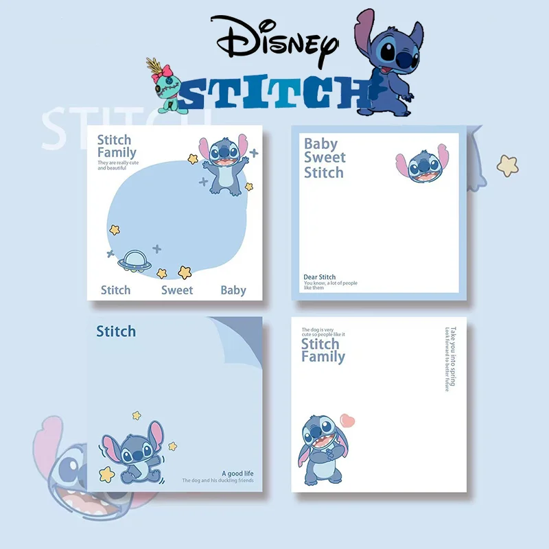 50Sheet-Disney-Stitch-Note-Book-Cute-Ins-Style-High-Quality-Non-sticky ...