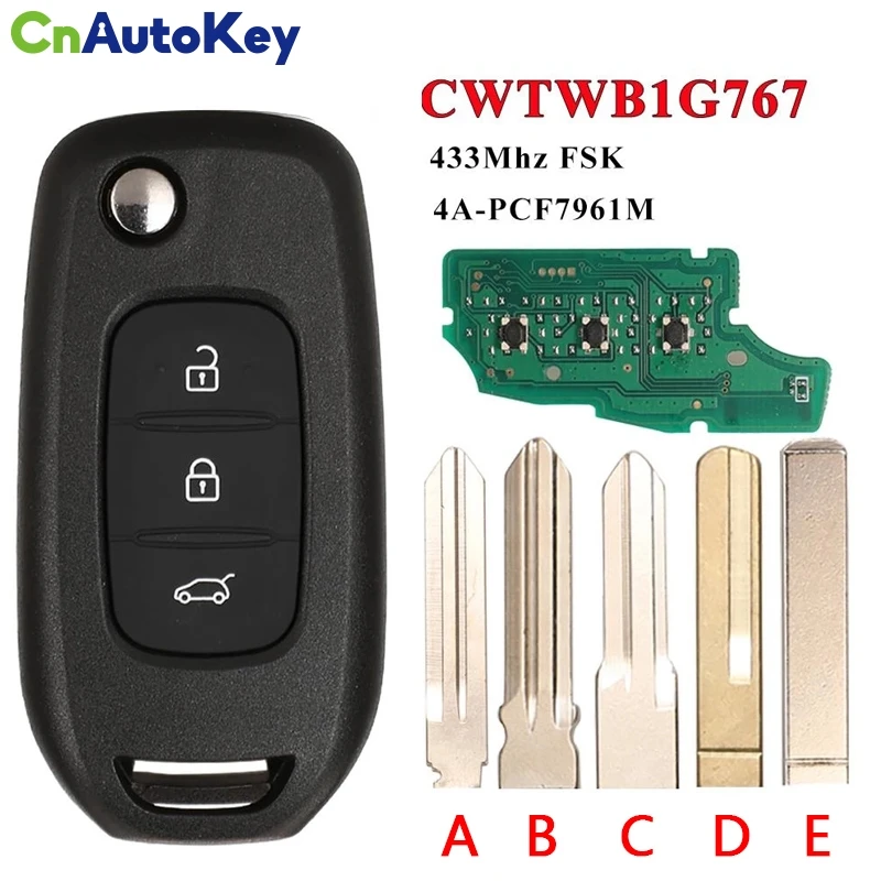 CN010075-CWTWB1G767-Flip-Remote-Key-433MHz-PCF7961M-4A-for-Kadjar ...