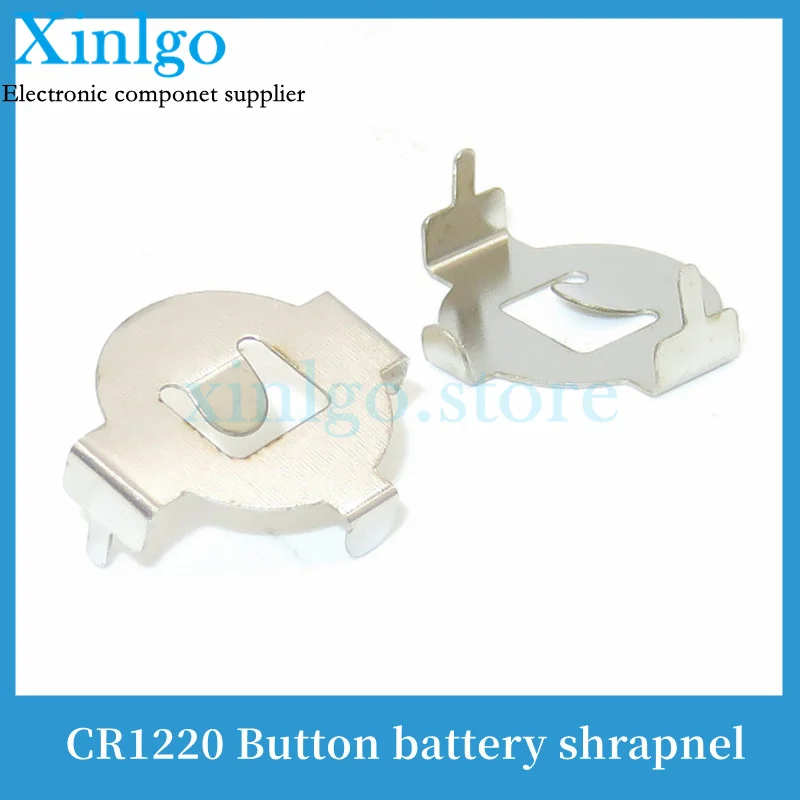 50PCS-LOT-CR1220-BATTERY-SHRAPNEL-3V-button-battery-shrapnel-contact ...
