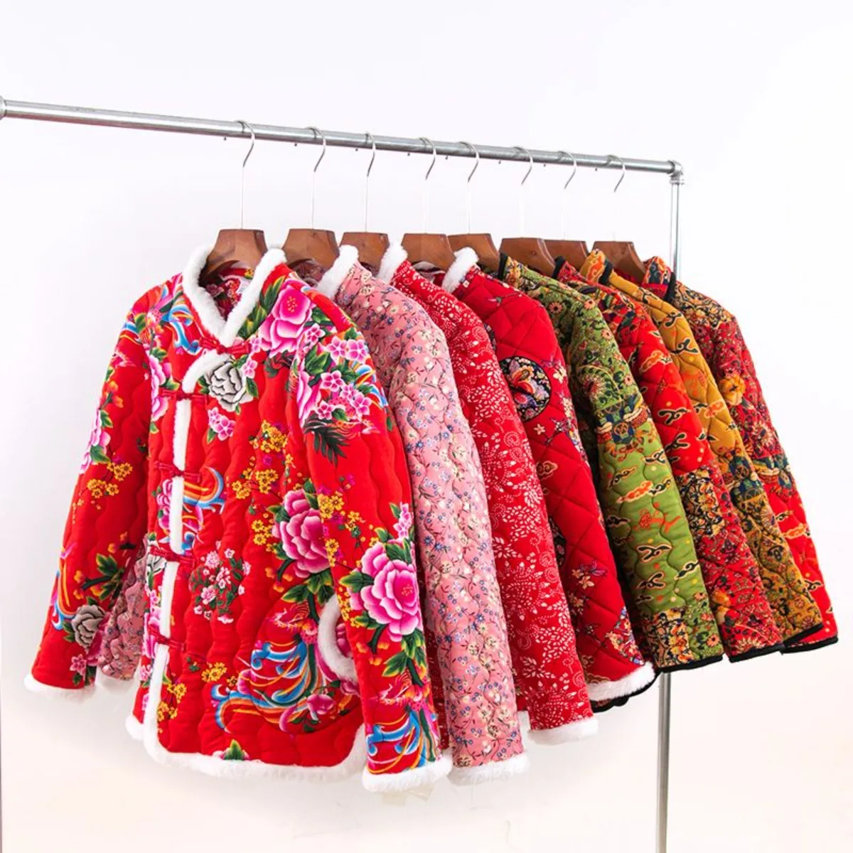 Chinese New Year Plus Size Tang Jacket Dongbei Floral Coat | Festive ...
