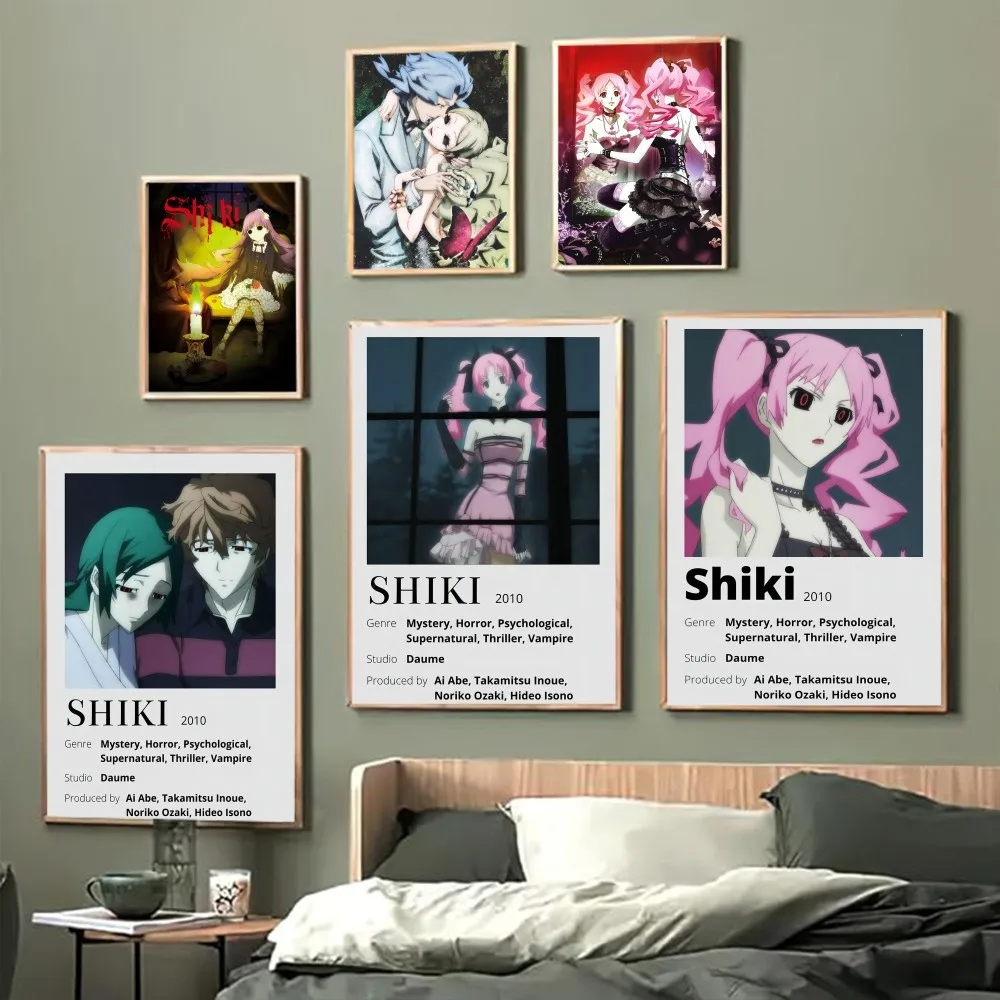 Shiki anime Self-adhesive Art Poster Decoracion Painting Wall Art White ...
