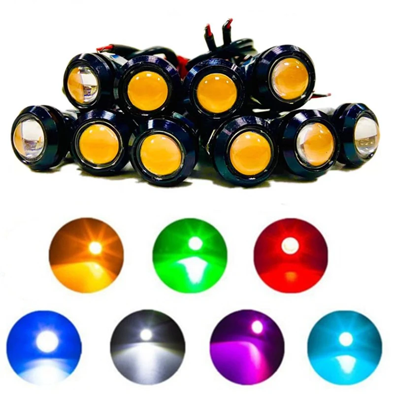 10pcs 12v Led Eagle Eye Drl 18mm High Power Smd Daytime Running Light ...
