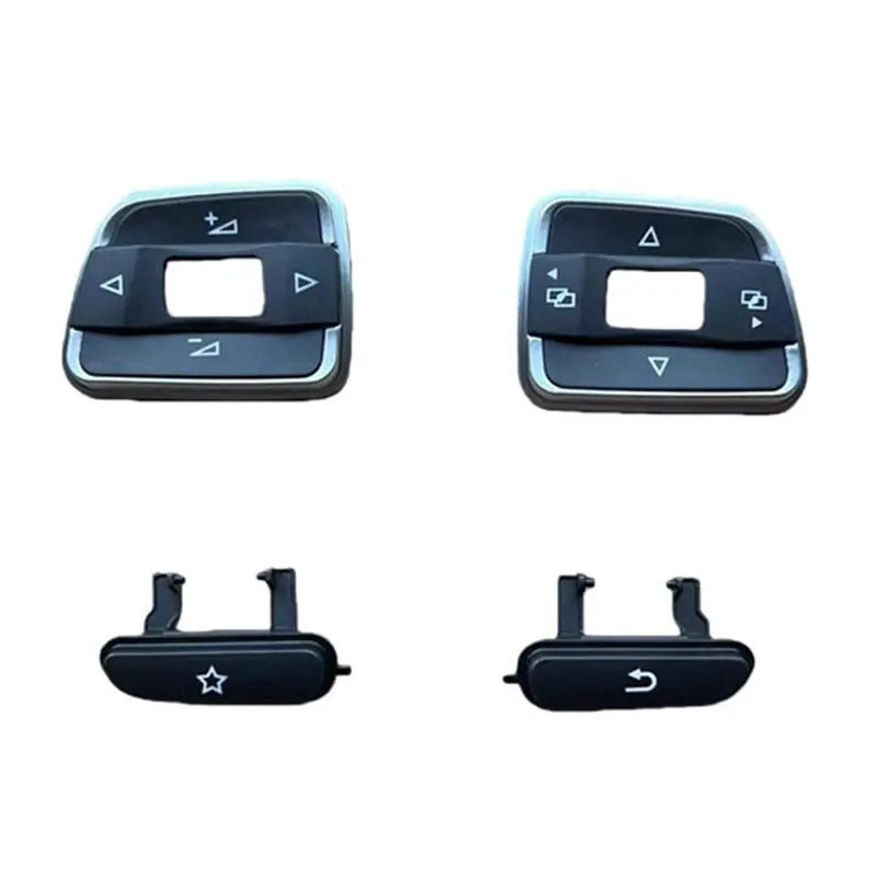 Multi-Function Steering Wheel Switch Control Button Cover Cap Trim For ...