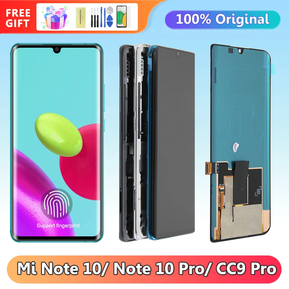 6.47'' Mi CC9 Pro M1910F4E Display, for Xiaomi Mi Note 10/ Note 10 Pro Lcd Display Touch Screen ...
