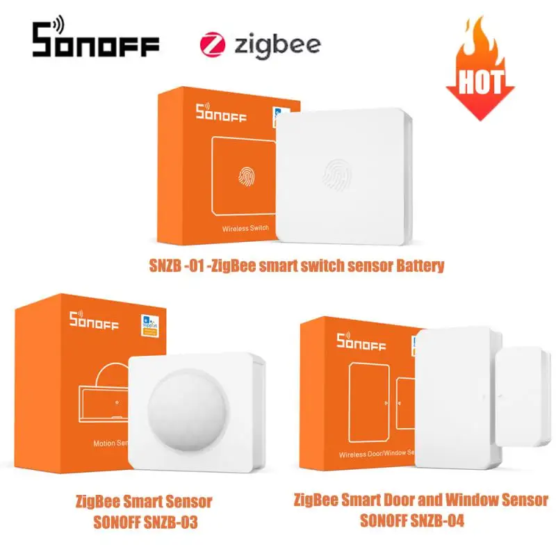 SONOFF SNZB 01 Zigbee Interruptor Sem Fio Interruptor De Botão Inteligente Inteligente Sensor ...