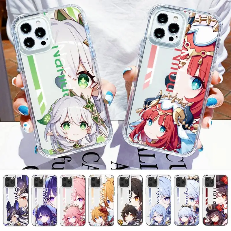 Anime Genshin Impact Phone Case For iPhone 14 13 12 11 Pro Max Mini X ...