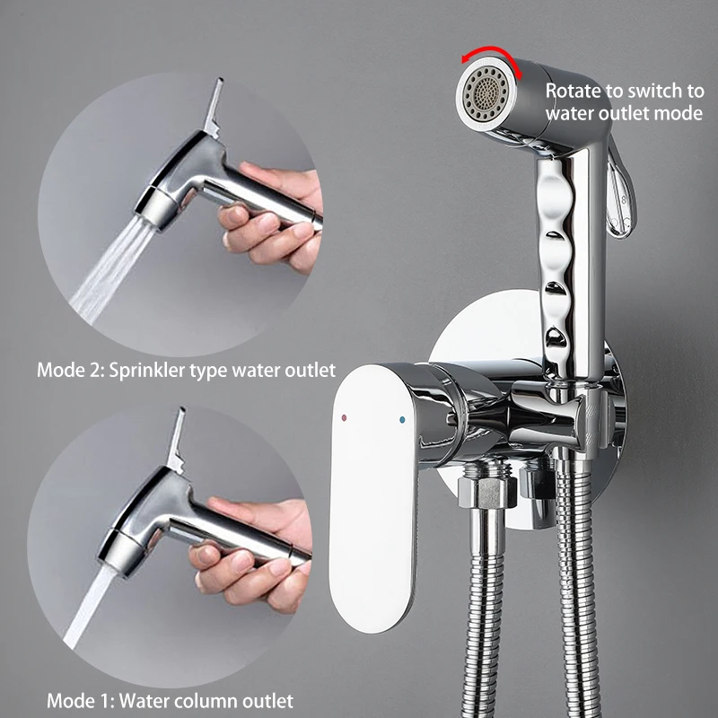 ULA-Black-Chrome-Bidet-Mixer-Faucet-Toilet-Faucets-Ducha-Cold-Hot-Water ...