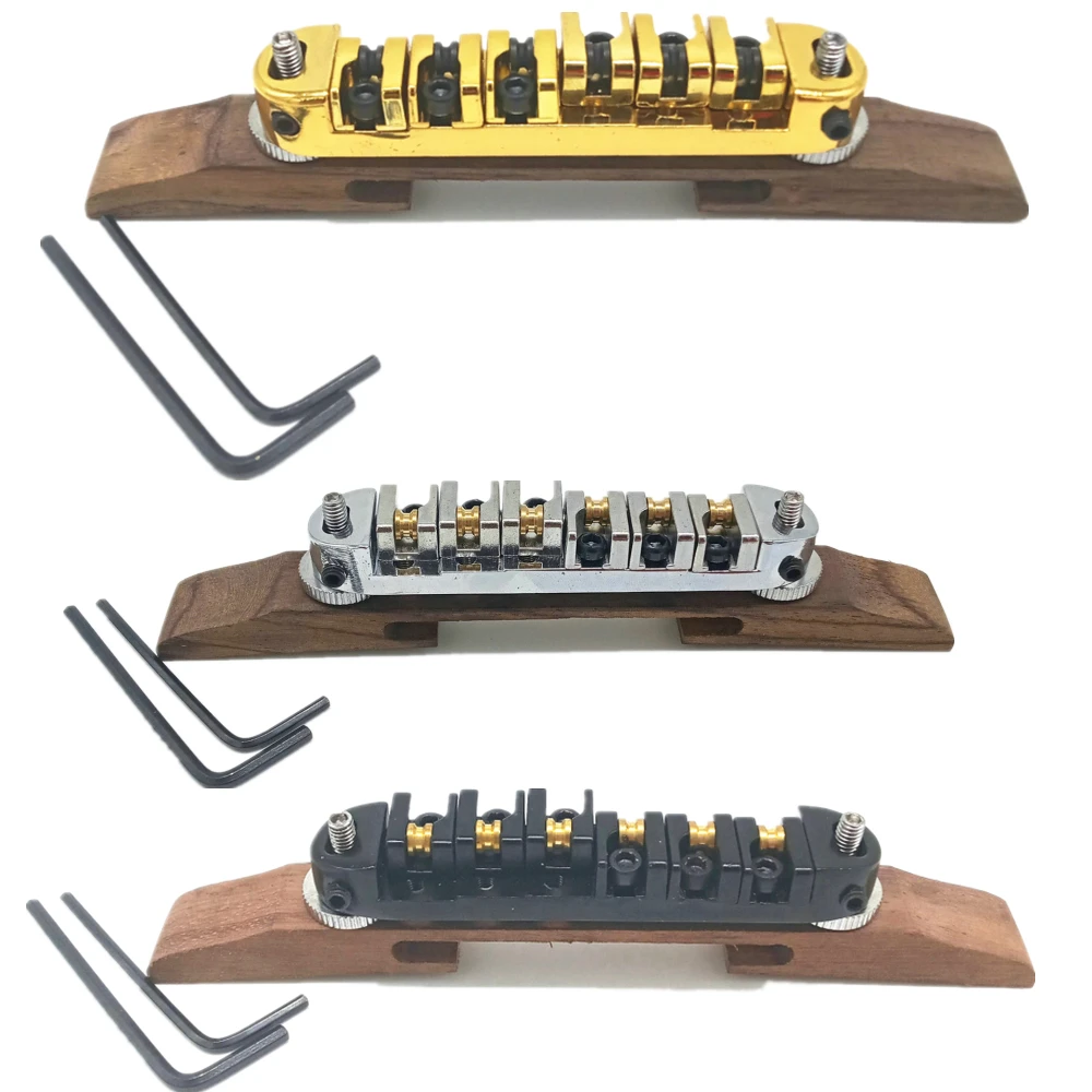 Gold-Silver-Black-Optional-Archtop-Jazz-Guitar-Roller-Saddles-Tune-O ...