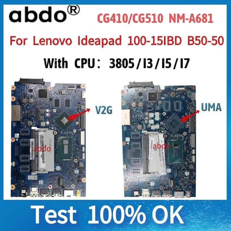 NM-A681-Motherboard-For-Lenovo-Ideapad-100-15IBD-100-15IBD-B50-50 ...
