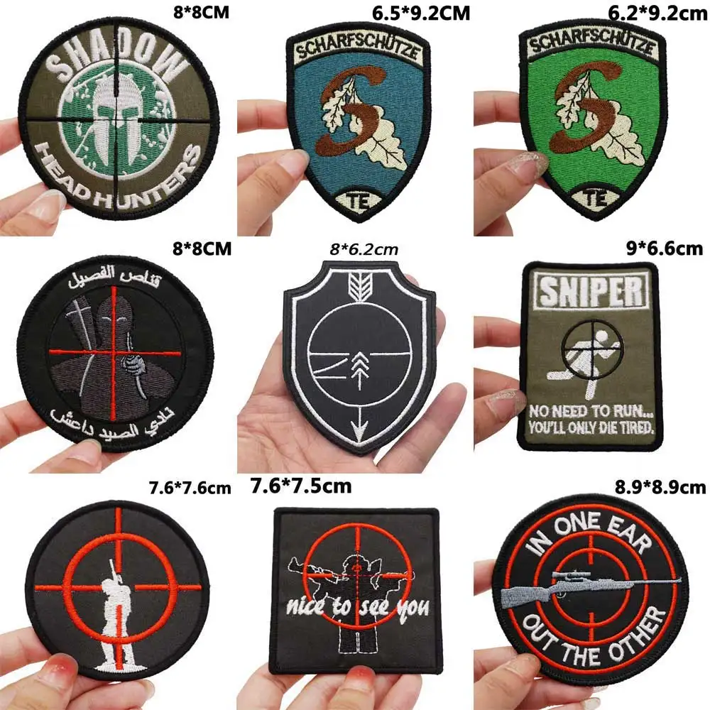 nice-to-meet-you-sniper-Tactical-Embroidery-Patches-with-Hook-and-Loop-Backing-for-Backpacks ...