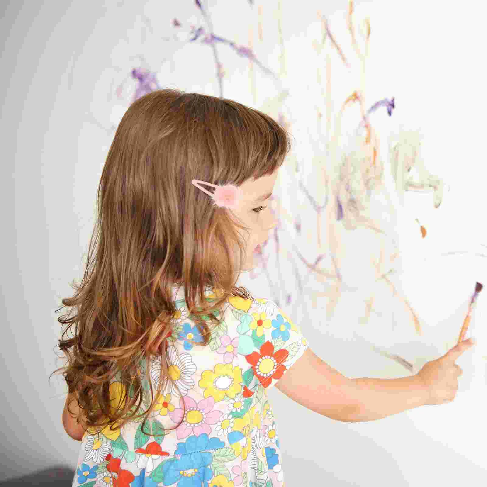 10-Pcs-Fluff-Clip-Baby-Hairpin-Adorable-Hairpin-Pompom-Barrettes-Fluffy ...