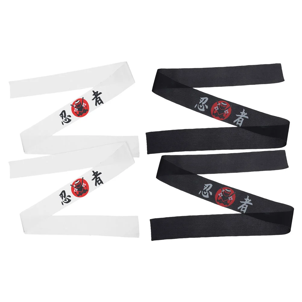 4-Pcs-Headband-for-Men-Ninja-Print-Headscarf-Japanese-Sushi-Style ...