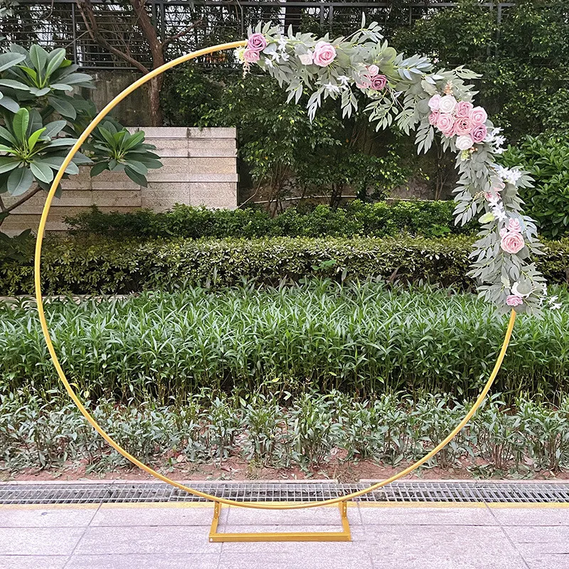 Metal Circle Stand Wedding Balloon Arch Round Balloon Flower Round ...