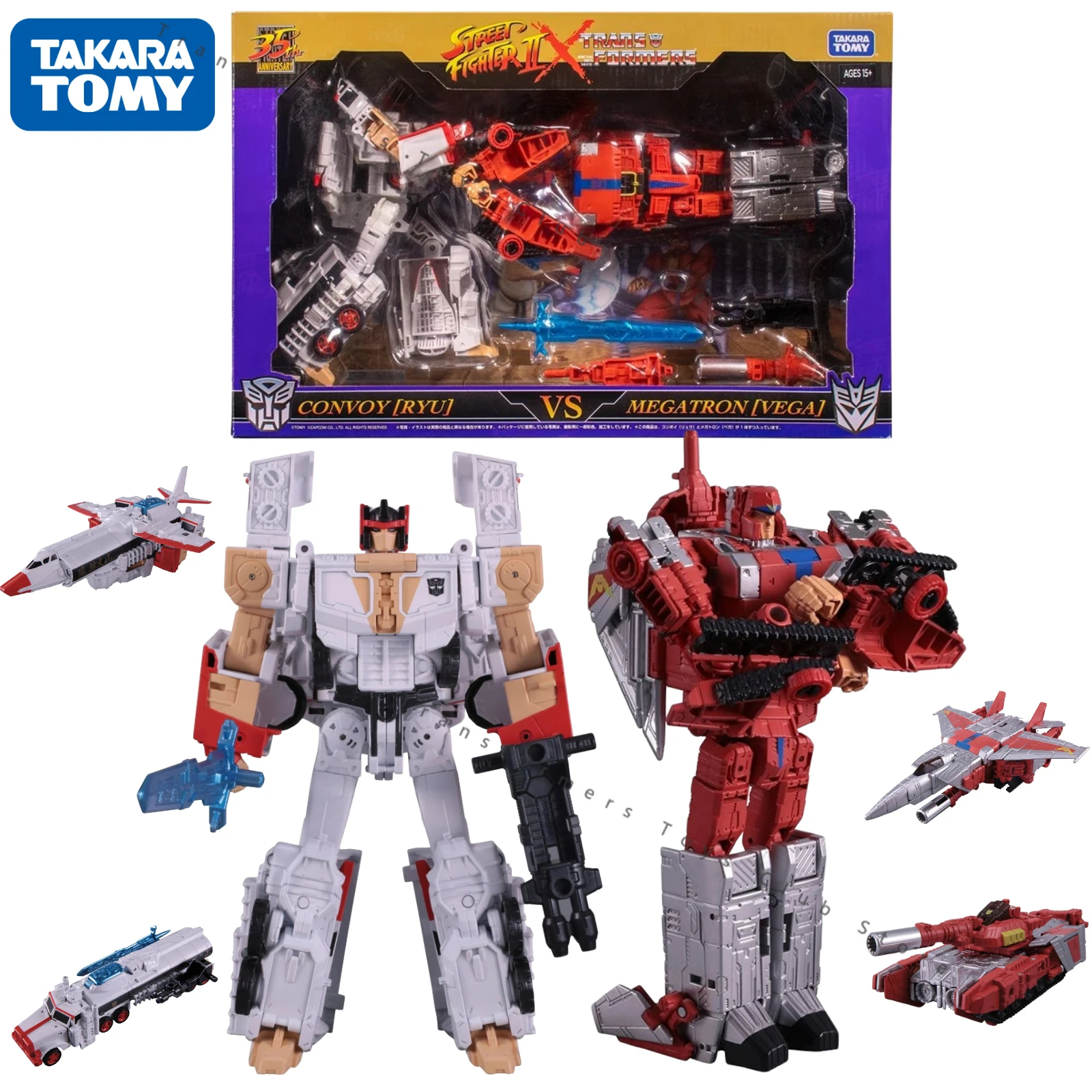 In-Stock-TakaraTomy-Transformers-X-Street-Fighter-II-Optimus-Prime-Ryu ...