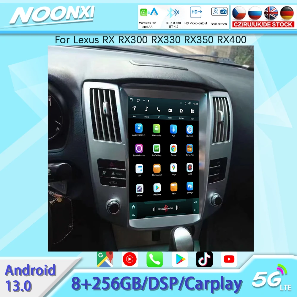 12-8-Carplay-Android-Car-Radio-For-Lexus-RX-RX300-RX330-RX350-RX400 ...