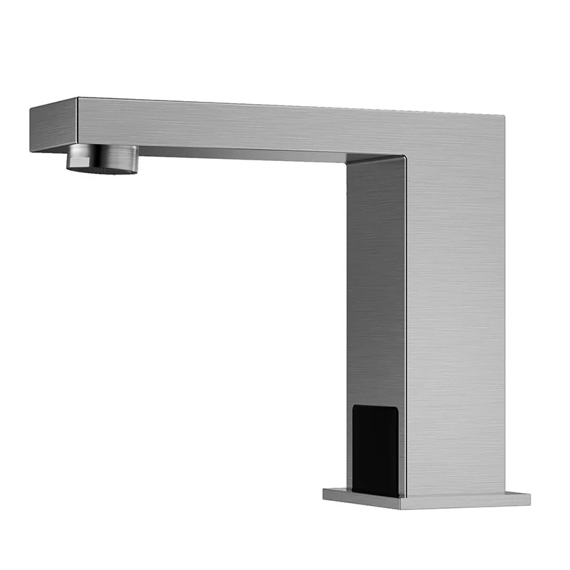 304-Stainless-Steel-Sensor-Tap-Deck-Mounted-Automatic-Induction-Faucet-Brushed-Nickel-Sensor ...
