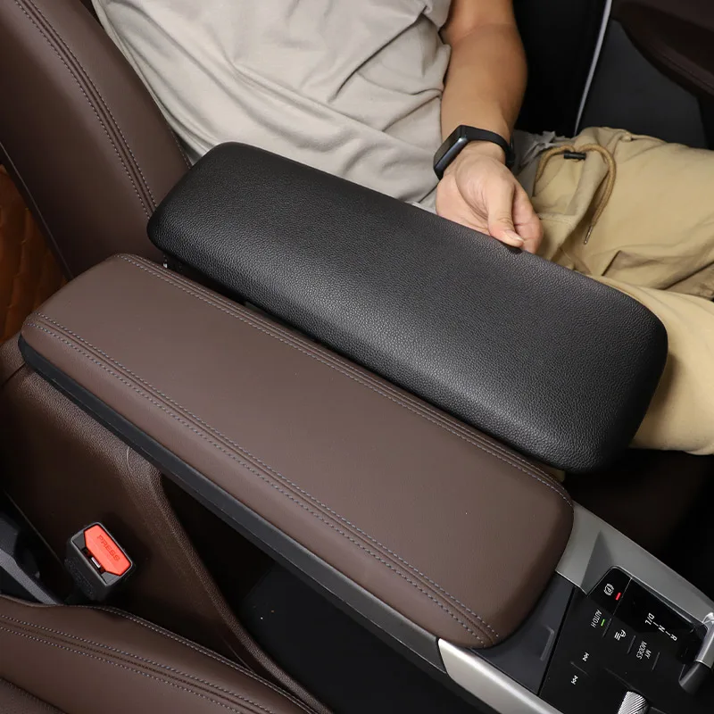 For-BMW-X1-U11-2023-2024-ABS-Black-leather-Car-Seat-Armrest-Center ...