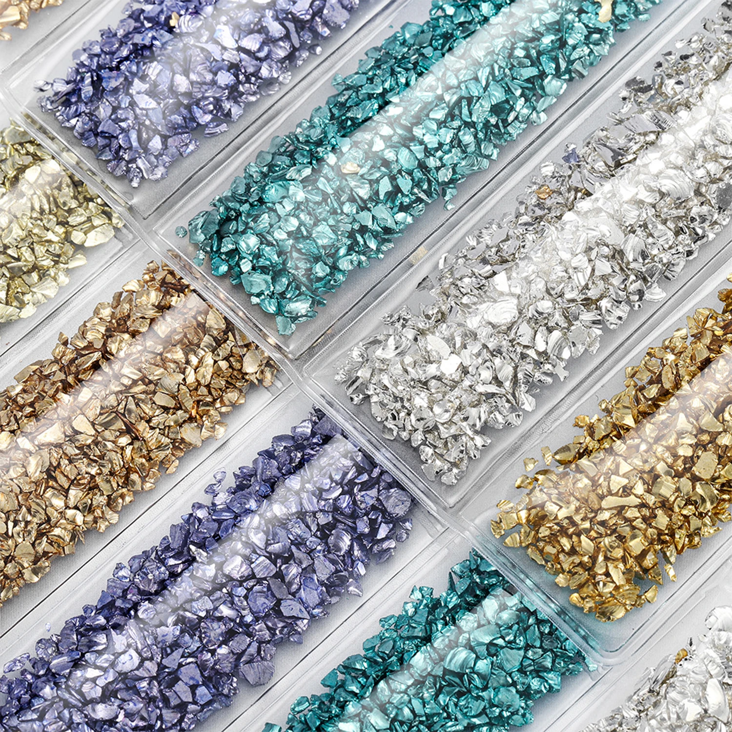 Colorful-Crystal-Broken-Glass-Stones-DIY-Epoxy-Resin-Mold-Filling ...