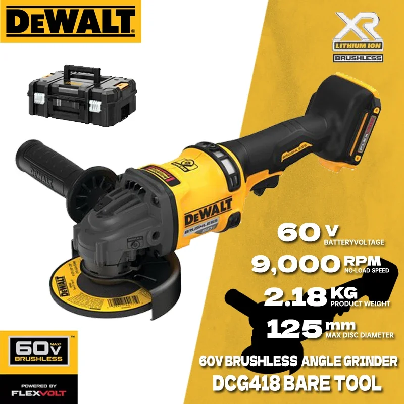DEWALT-Brushless-Cordless-Angle-Grinder-With-Kickback-Brake-Kit-125MM ...