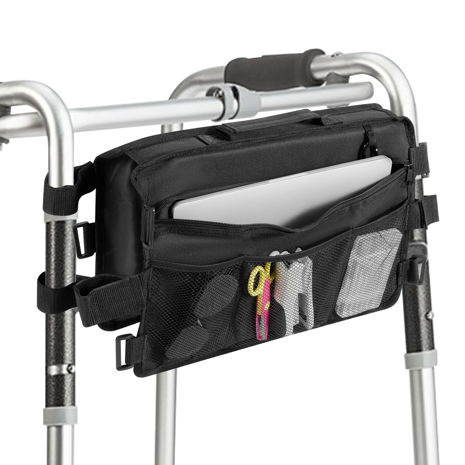 Large Rollator Walker Organizer Bag Foldable Hanging Basket With ...