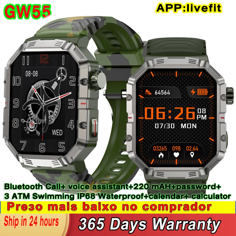 Original-GW55-Outdoor-Sports-Triple-Defense-Smartwatch-3ATM-Swimming ...