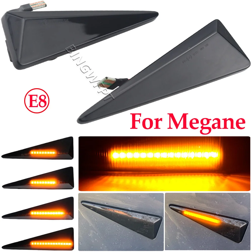 1pair-Dynamic-LED-Turn-Signal-Side-Marker-Lamp-Car-Light-For-Renault ...
