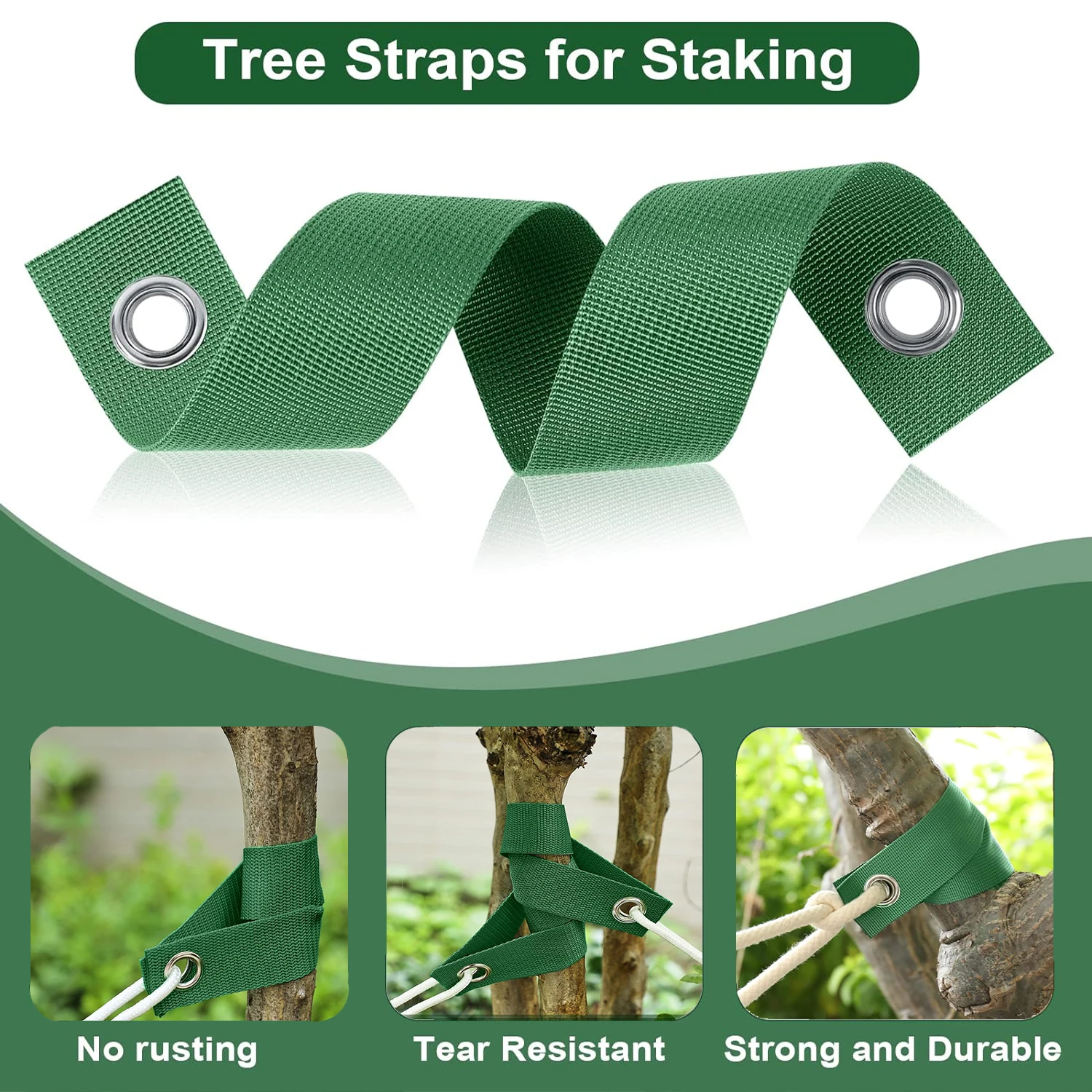 10PCS-Tree-Stakes-and-Supports-Windproof-Tree-Belt-Stereotyped-Fixed ...