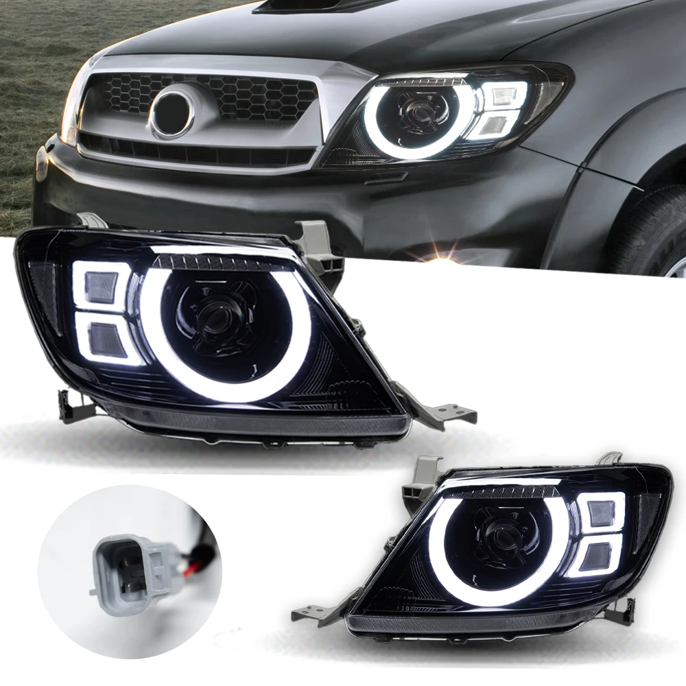 Car Styling Headlights For Toyota Hilux LED Headlight 2008-2011 Head ...