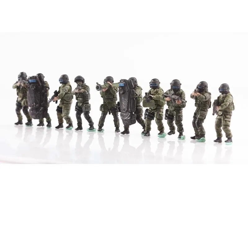 New 1/72 Scale 10Pcs Modern Russian Combat Infantry Heavy Engineer ...