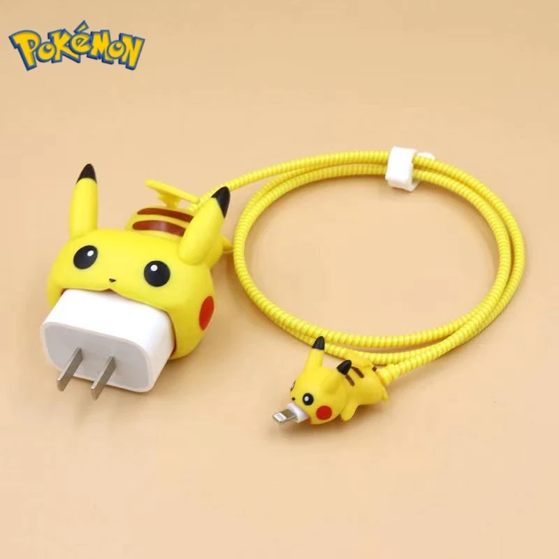 Pikachu-Data-Cable-Protective-Sleeve-Fashion-Cartoons-Figure-Buckle-Usb ...