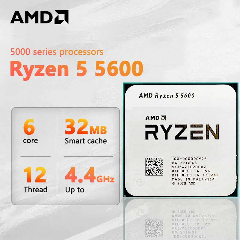 Processador-AMD-Ryzen-5-Series-Sem-processador-gr-fico-integrado-5-5600 ...