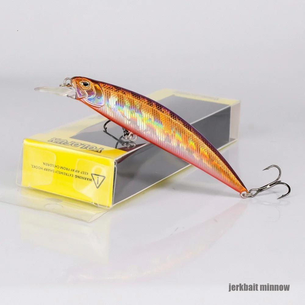 9.5cm 15g bibbed Minnow that really sparkle to attract the fish even in ...