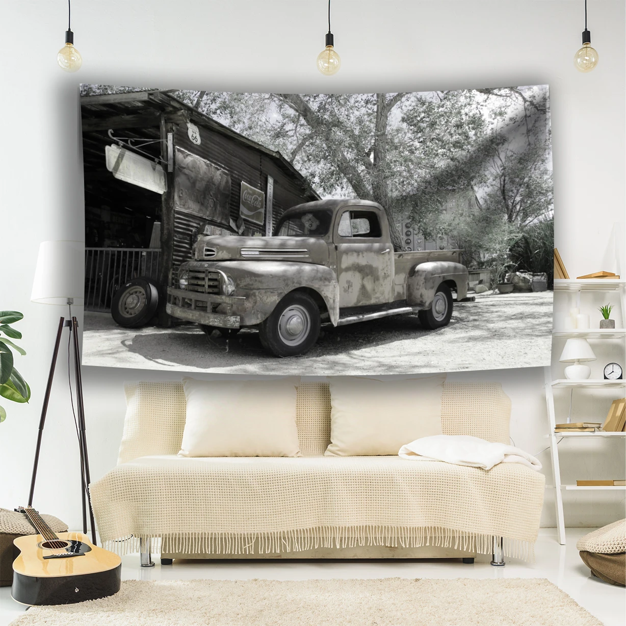 Truck Garage With Living Room