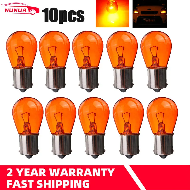 10Pcs-Set-1156-BA15S-581-21W-Amber-Car-Auto-Scooter-Indicator-Break ...