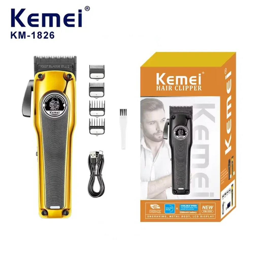 Kemei-Trimmer-Brushless-Motor-Hair-Cutting-Machine-Electric-Metal ...