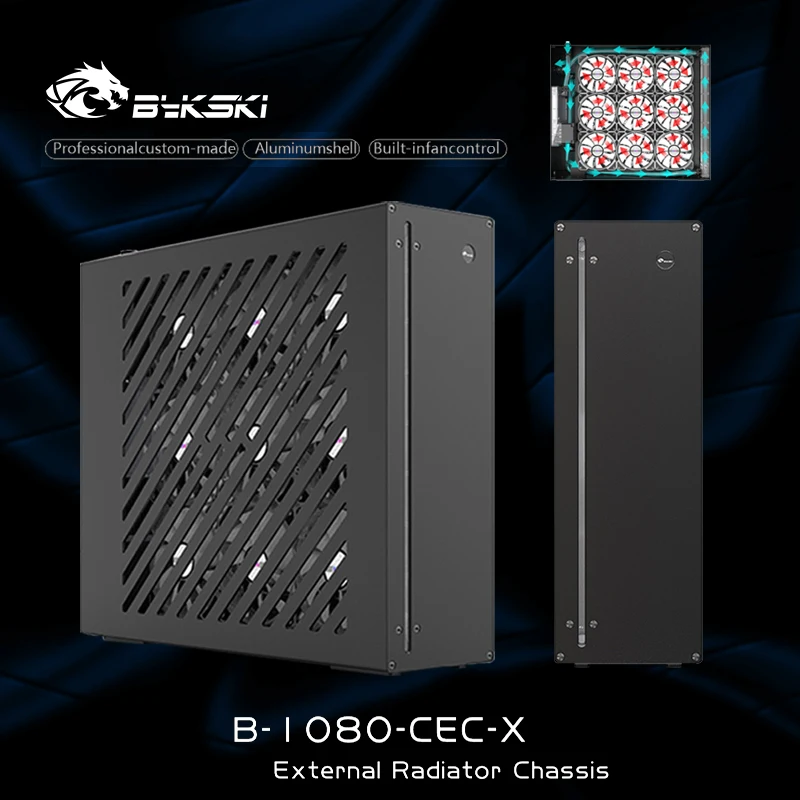 Bykski 외부 수냉 라디에이터 노트북 서버 시스템, 액체 냉각 통합 독립 설치 B-1080-CEC-X, 1080
