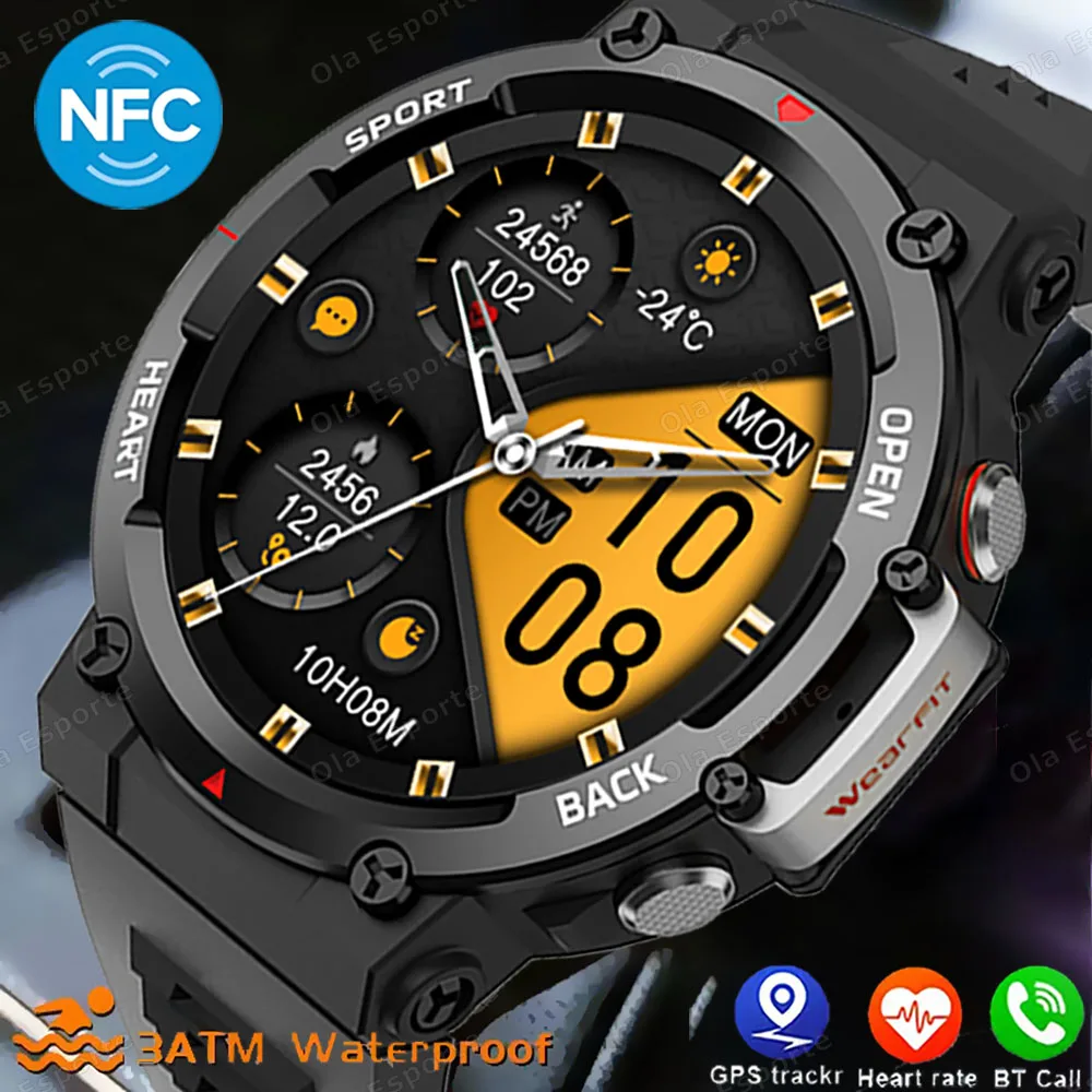 Neue T-REX 3 Ultra Outdoor Military NFC Smart Uhr Männer GPS track Bluetooth Anruf Gesundheit ...