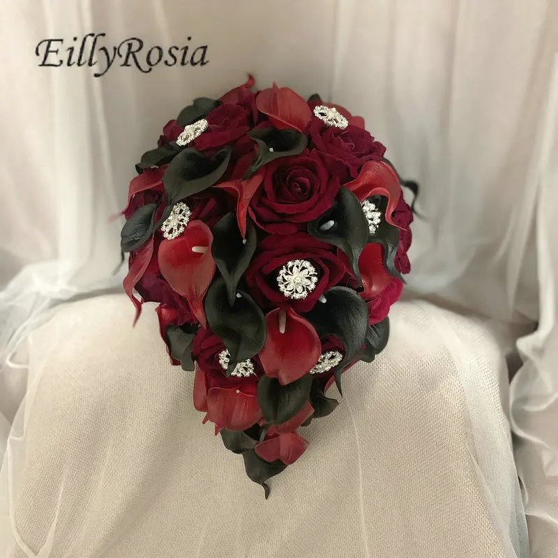 Burgundy Calla Lily Bridal Bouquet