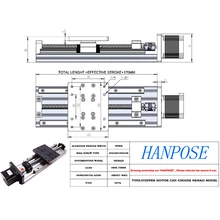 HPV6 Linear Module Ballscrew SFU1204 With Linear Guides HGH15 HIWIN 100 ...