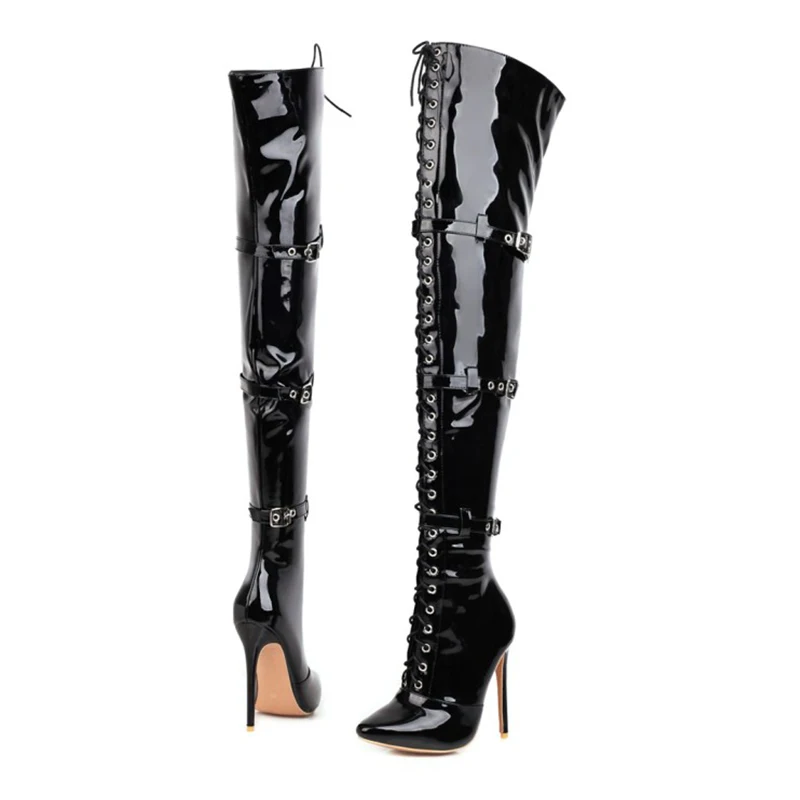 High Heel Knee Boots | Sexy Fashion Boots Knee | Thigh High Boots 12cm ...