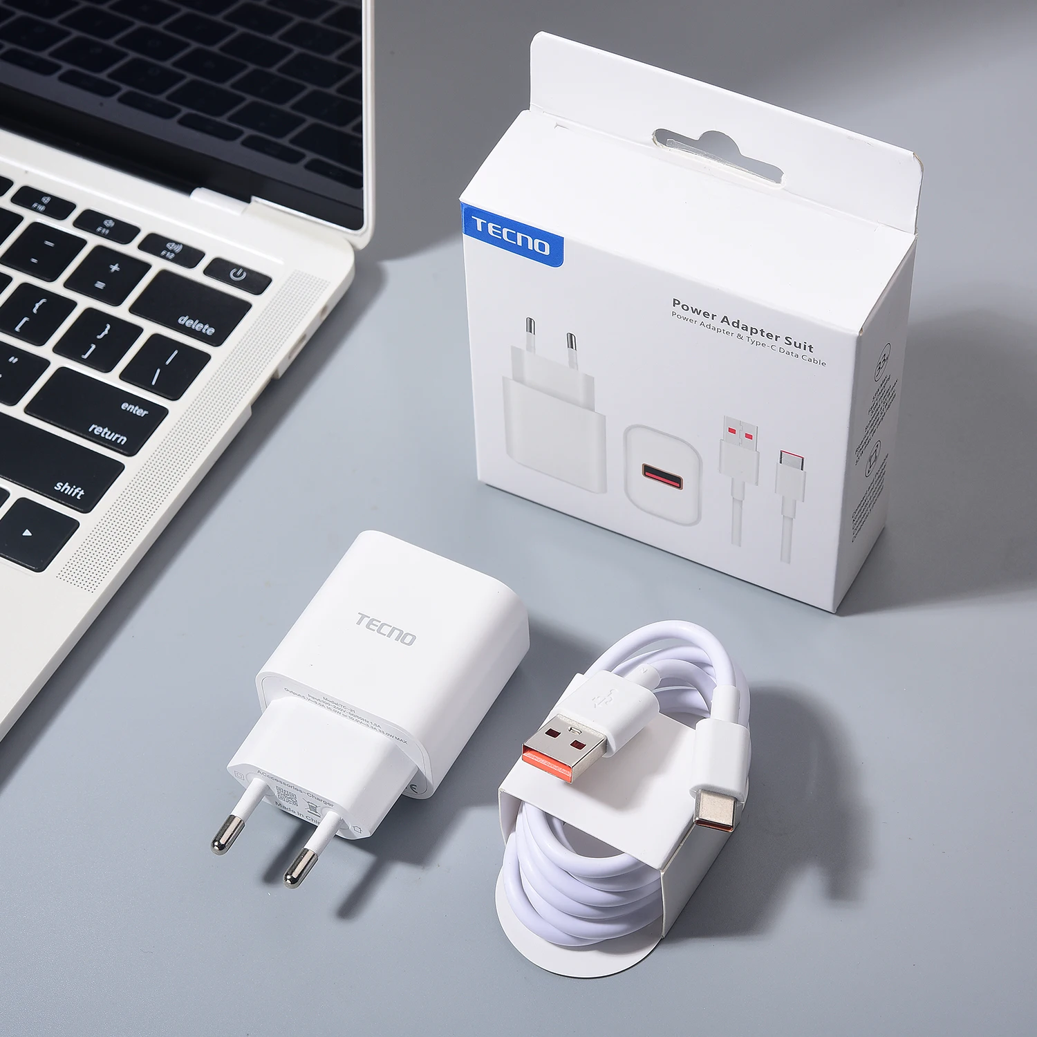 TECNO Original 33W Super Fast Charger EU Power Adapter USB C Cable For ...