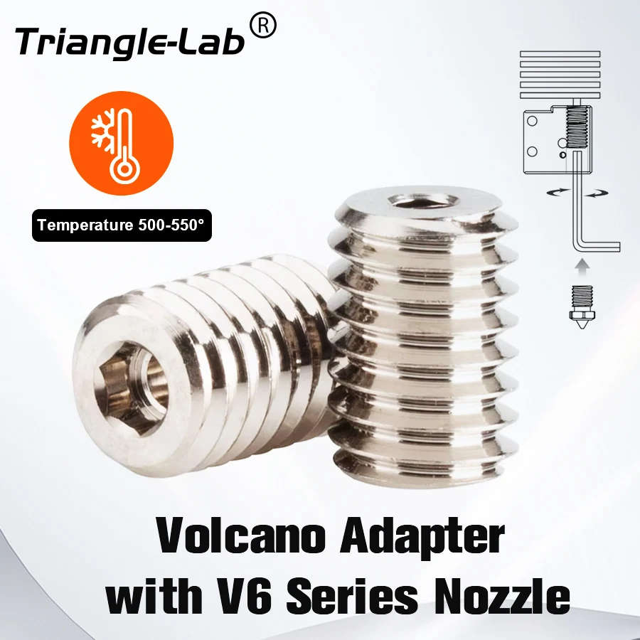 Trianglelab Copper Volcano Adapters High Flow Nozzle compatible CHC PRO ...