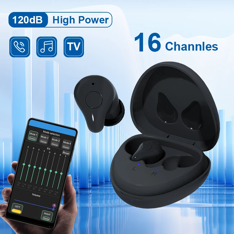 Bluetooth Hearing Aids Digital CIC hearing aid Severe Hearing Loss ...