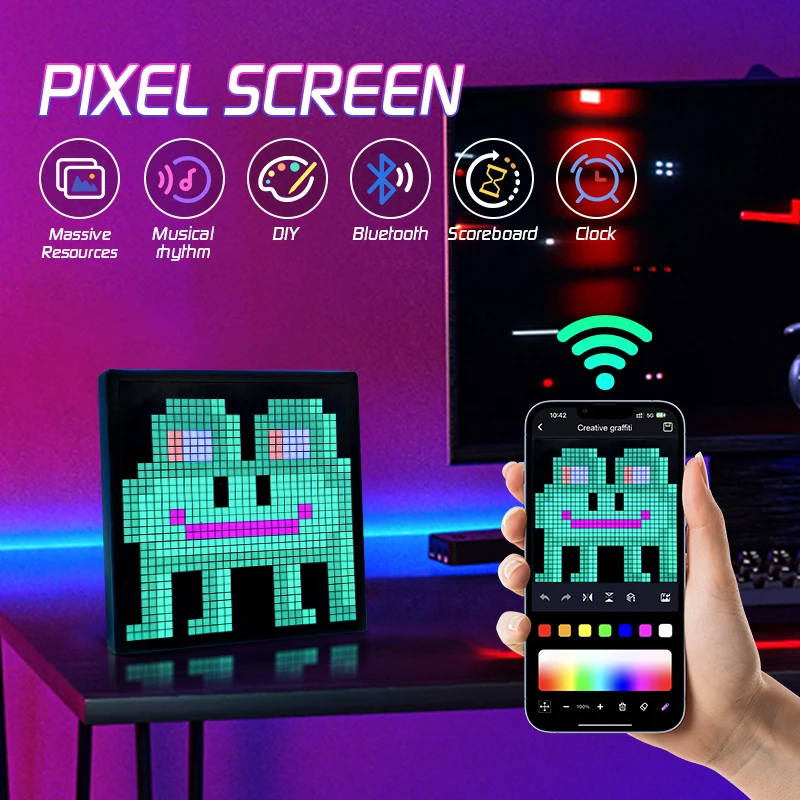 LED-Pixel-Display-APP-Control-Programmable-Night-Light-DIY-Text-Pattern ...