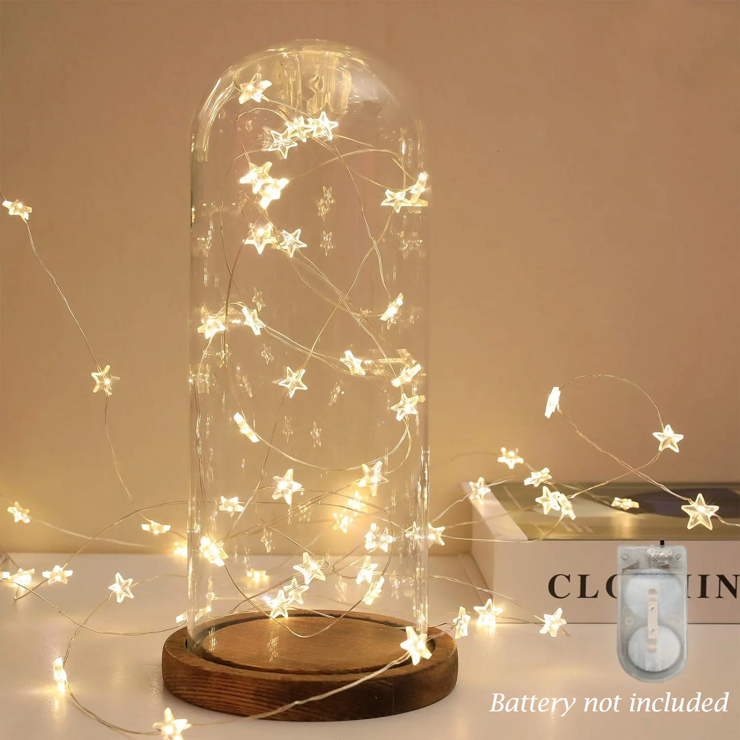 2-4M-Star-Copper-String-Light-CR2032-Battery-Room-Decoration-LED-Fairy ...