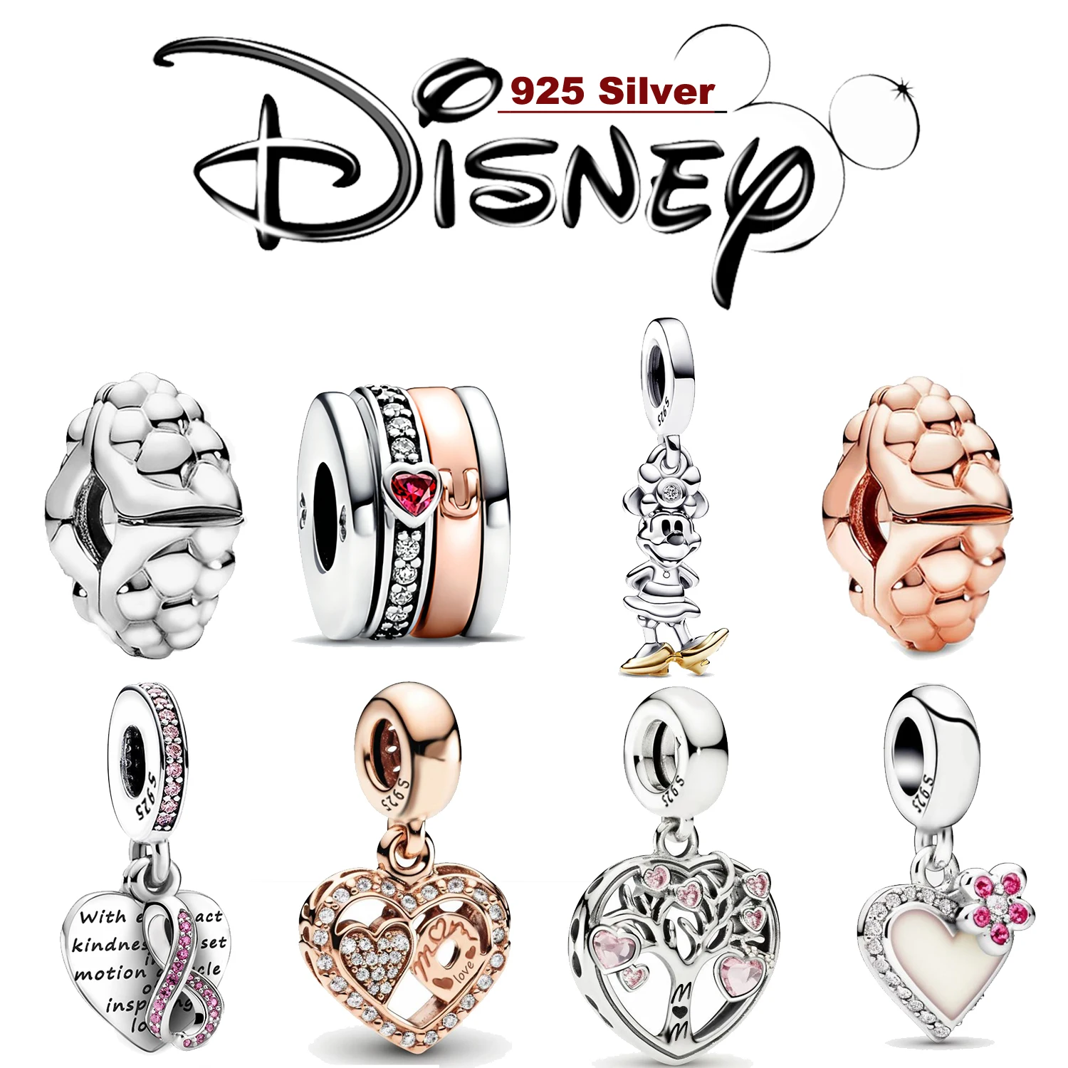 Charm-Fits-Pandora-Original-Bracelet-Disney-925-Sterling-Silver-New ...