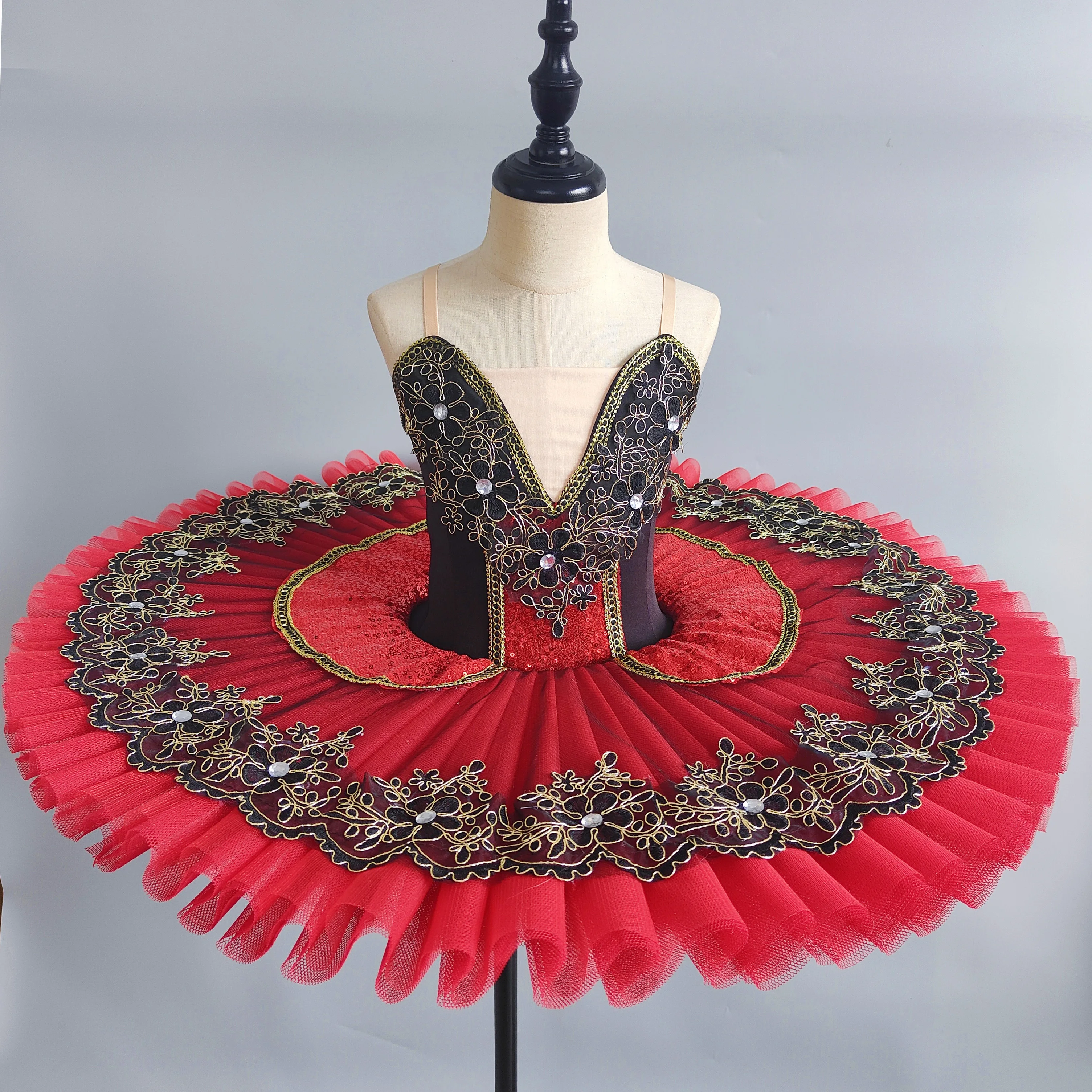Trajes-de-baile-de-Ballet-rojo-tut-de-Ballet-profesional-competici-n ...