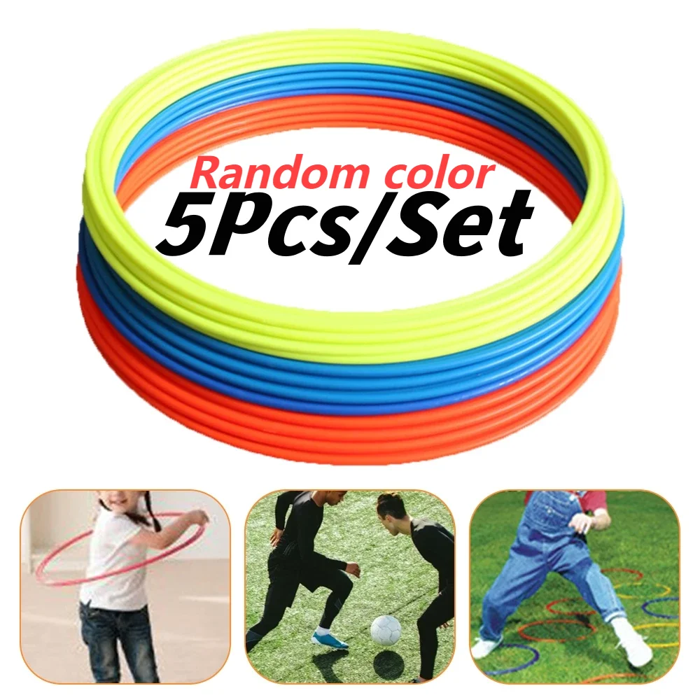 5Pcs/Set Agility Training Rings Portable 5pcs/set Football Soccer Speed ...