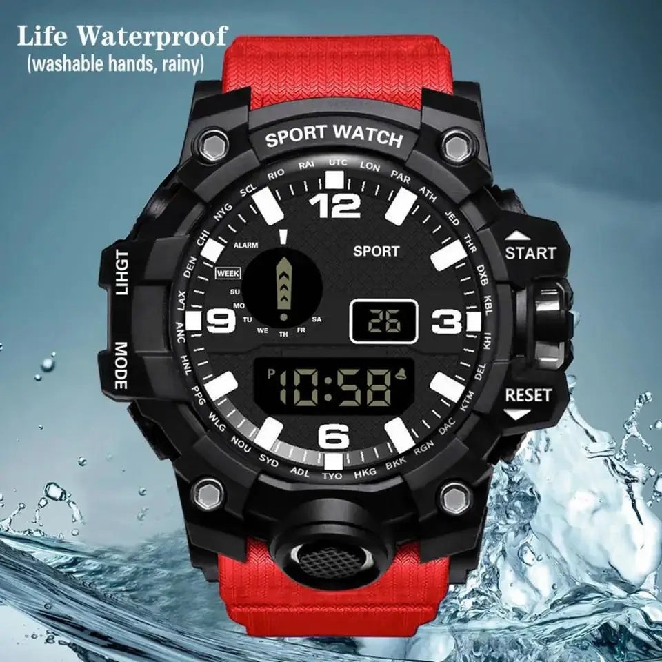 Men's LED Digital Watch Men Sport Watches Fitness Electronic Watch ...